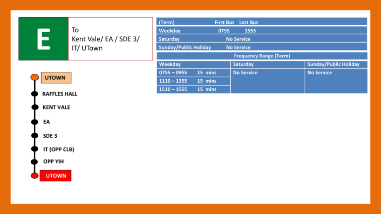 Internal Shuttle Bus - NUS UCI
