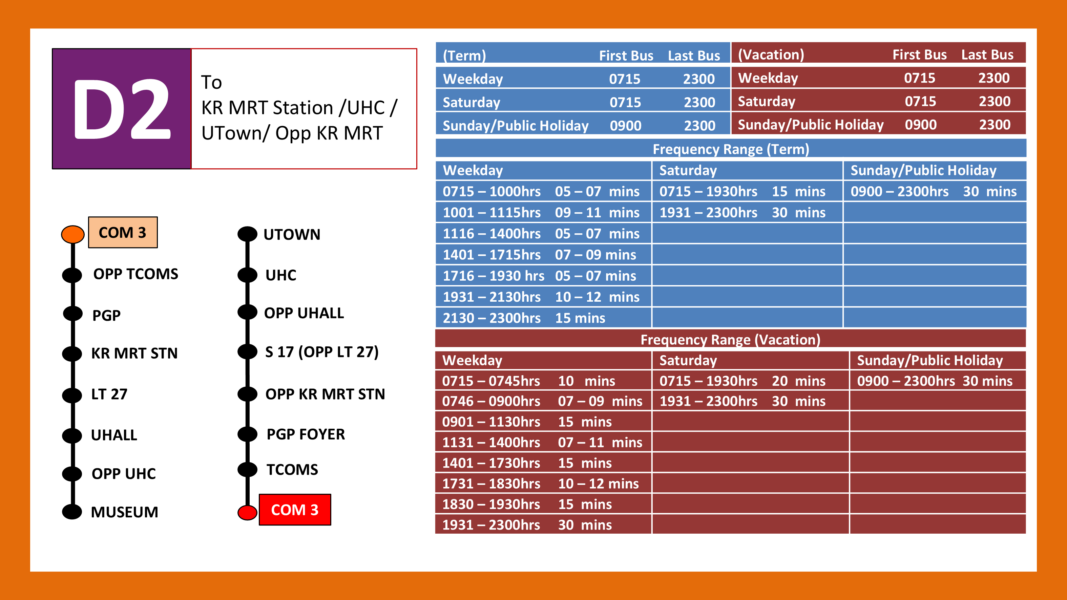 Internal Shuttle Bus - NUS UCI